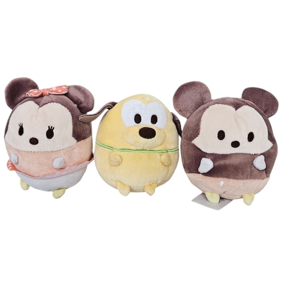 Disney | Toys | Disney Ufufy 4 Mickey Minnie And Pluto Plushies | Poshmark